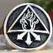 Solid Sterling Silver 925 Red King Symbol Sulfur of the Philosophers ...