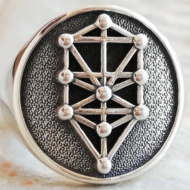 Sephiroth Kabbalah Tree of Life Handmade 3D Ring Solid - Etsy