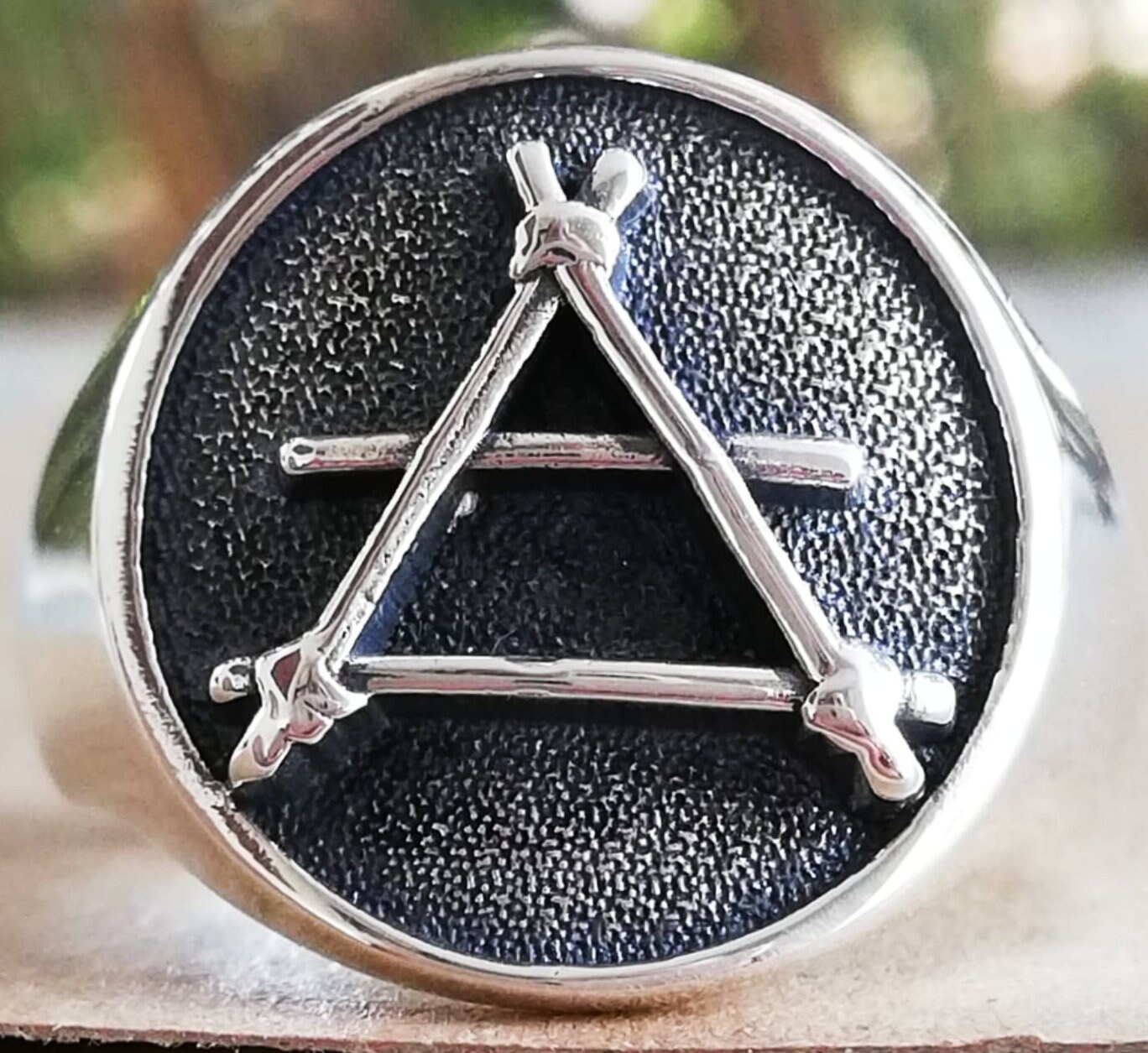 Air Symbol Upward Triangle Emblem Air Element Amulet Talisman Handmade ...