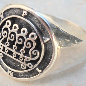 Great King Paimon Lesser Key of Solomon Seal Kabbalah Handmade 3D Ring ...