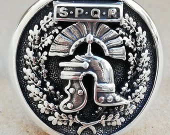 Roman Emperor Sterling Silver Men's Ring Gaius Julius - Etsy