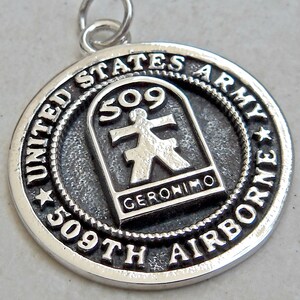 US Army 509th Airborne Infantry Regiment Geronimo Handmade 3D Pendant ...