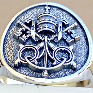 Vatican Christianity Crossed Keys Crown St. Peter Papal Keys Handmade ...