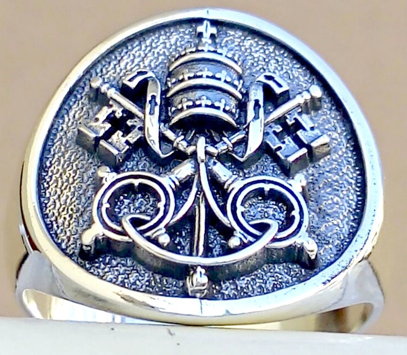 Vatican Christianity Crossed Keys Crown St. Peter Papal Keys Handmade ...