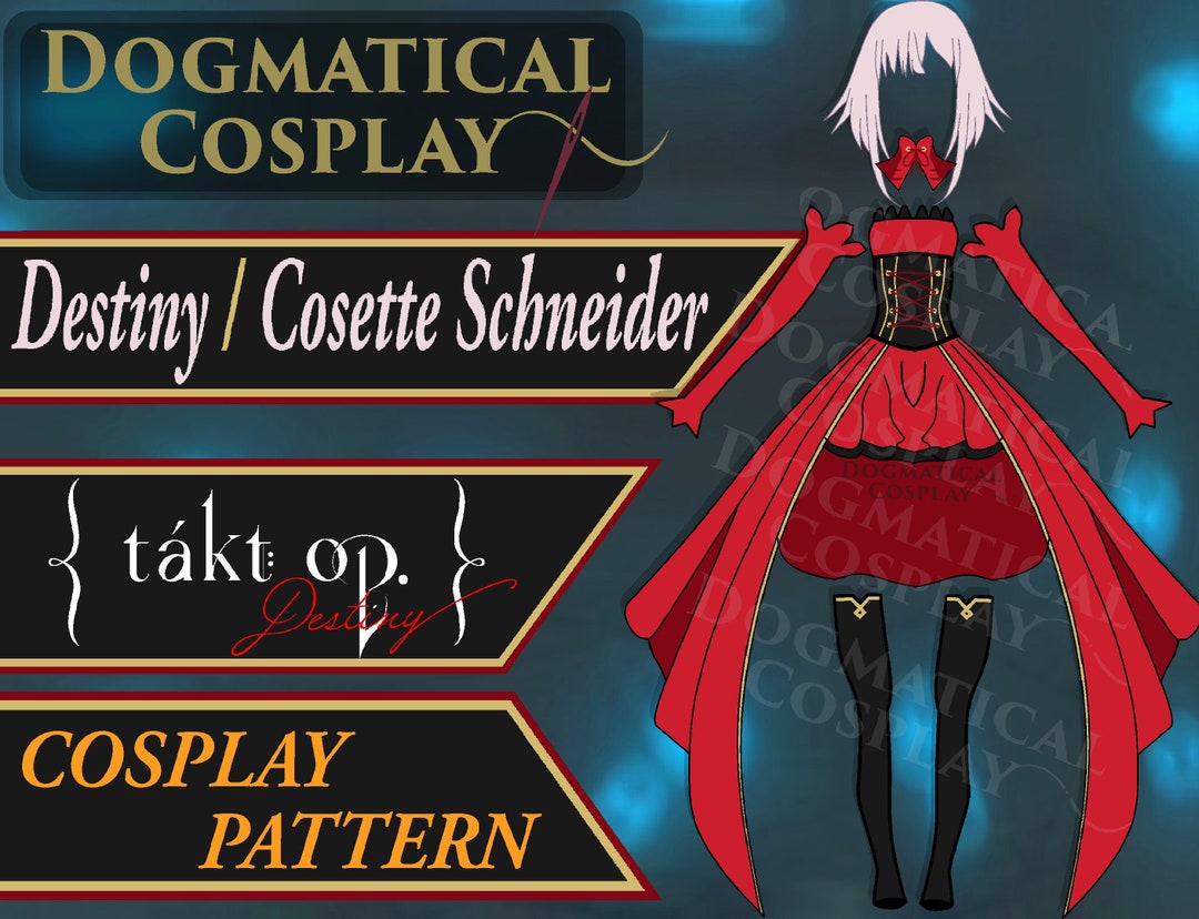 Easy Full Destiny/cosette Cosplay Pattern | PDF Sewing Pattern ...