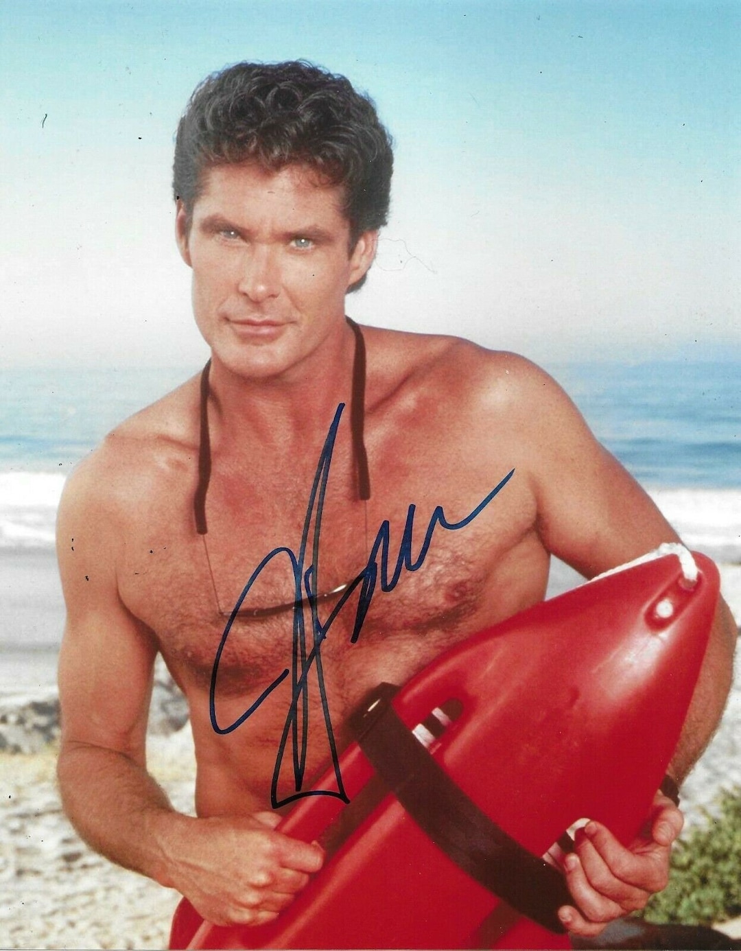 David Hasselhoff Baywatch Autographed Signed 8x10 Glossy Photo - Etsy