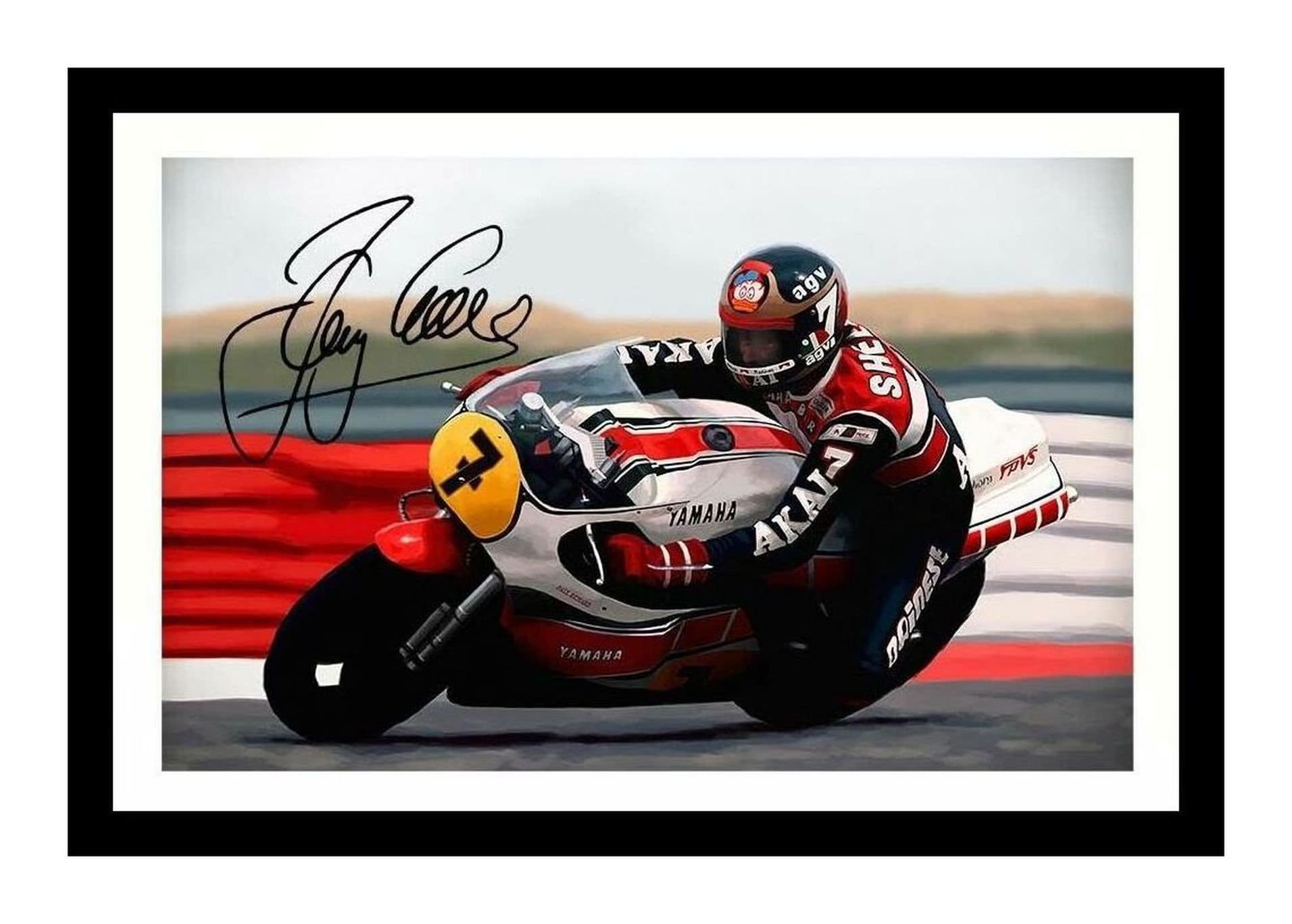 Barry Sheene - Moto GP Autographed Signed and Framed Photo - Etsy