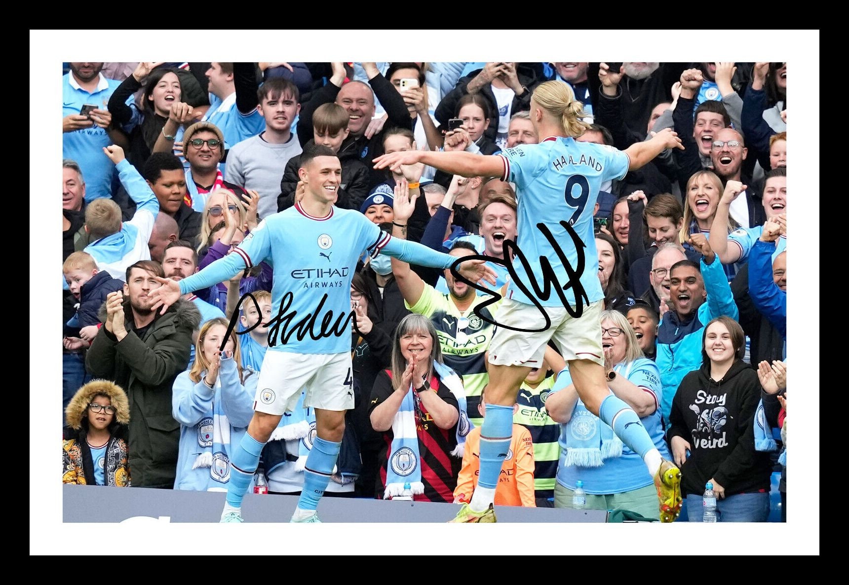 Erling Haaland & Phil Foden - Manchester City Autographed Signed and ...