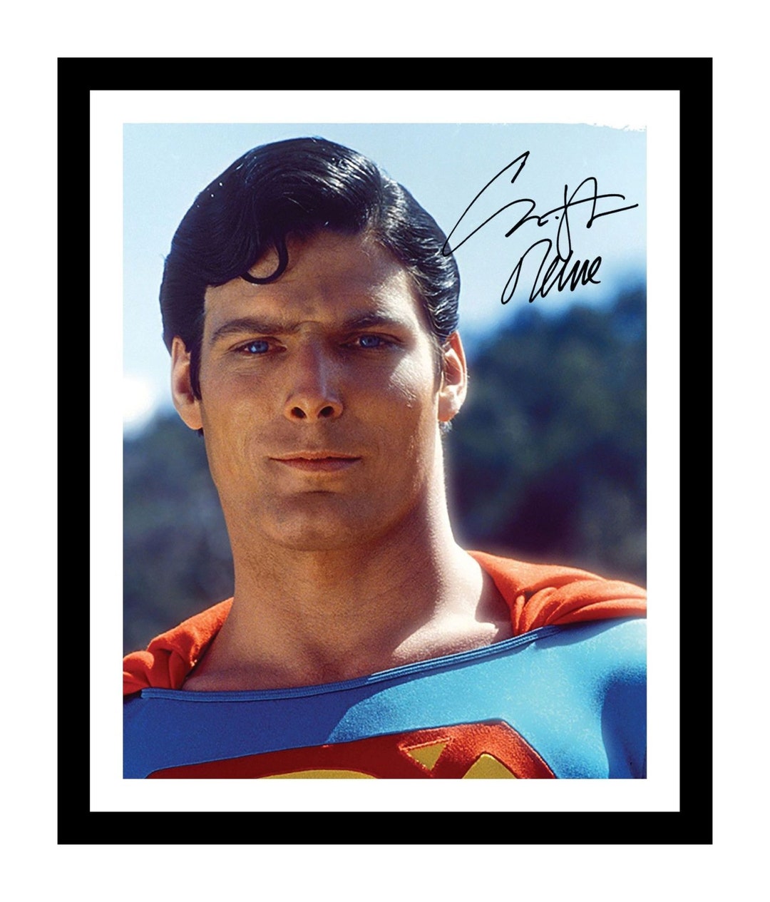 Christopher Reeve Superman Autographed Signed and Framed Photo - Etsy