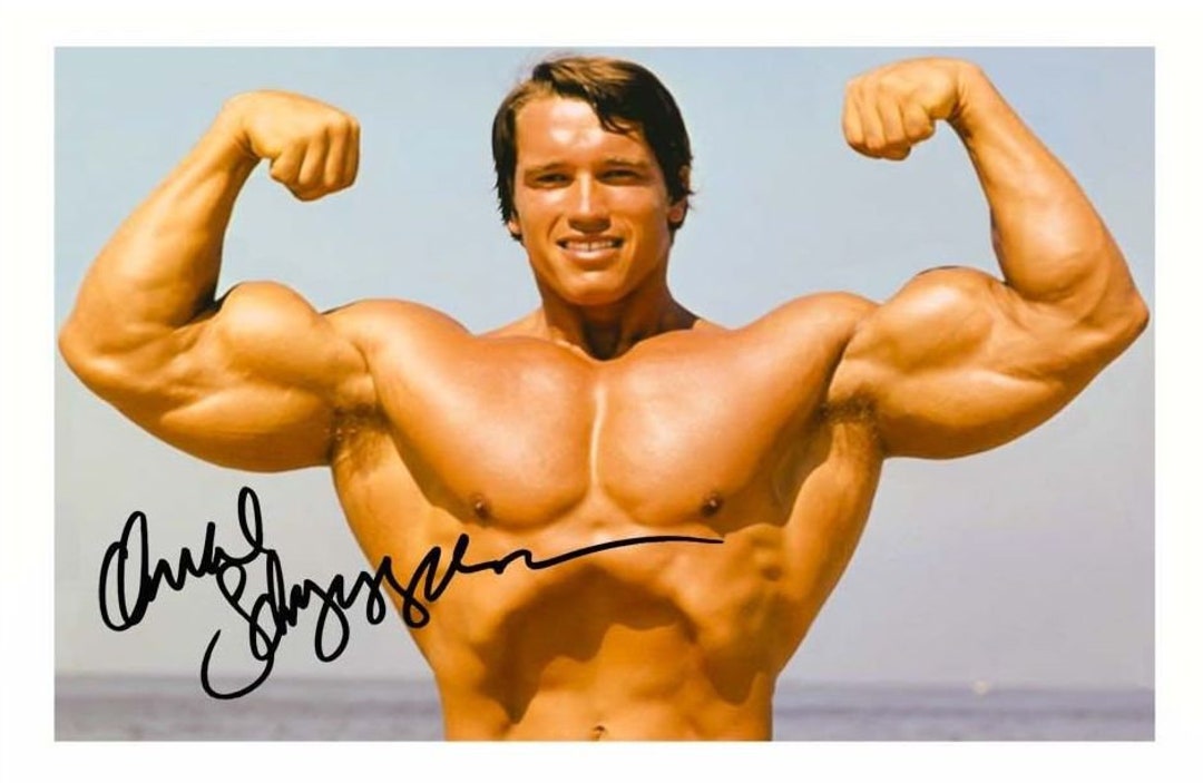 Arnold Schwarzenegger - Bodybuilding Autographed Signed A4 Glossy Photo ...