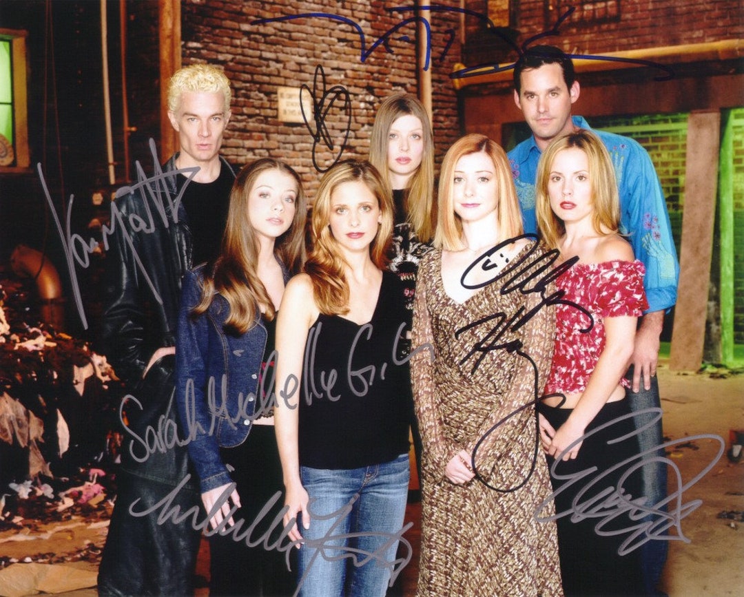 Buffy the Vampire Slayer Cast of 7 Autographed Signed A4 Glossy Photo ...