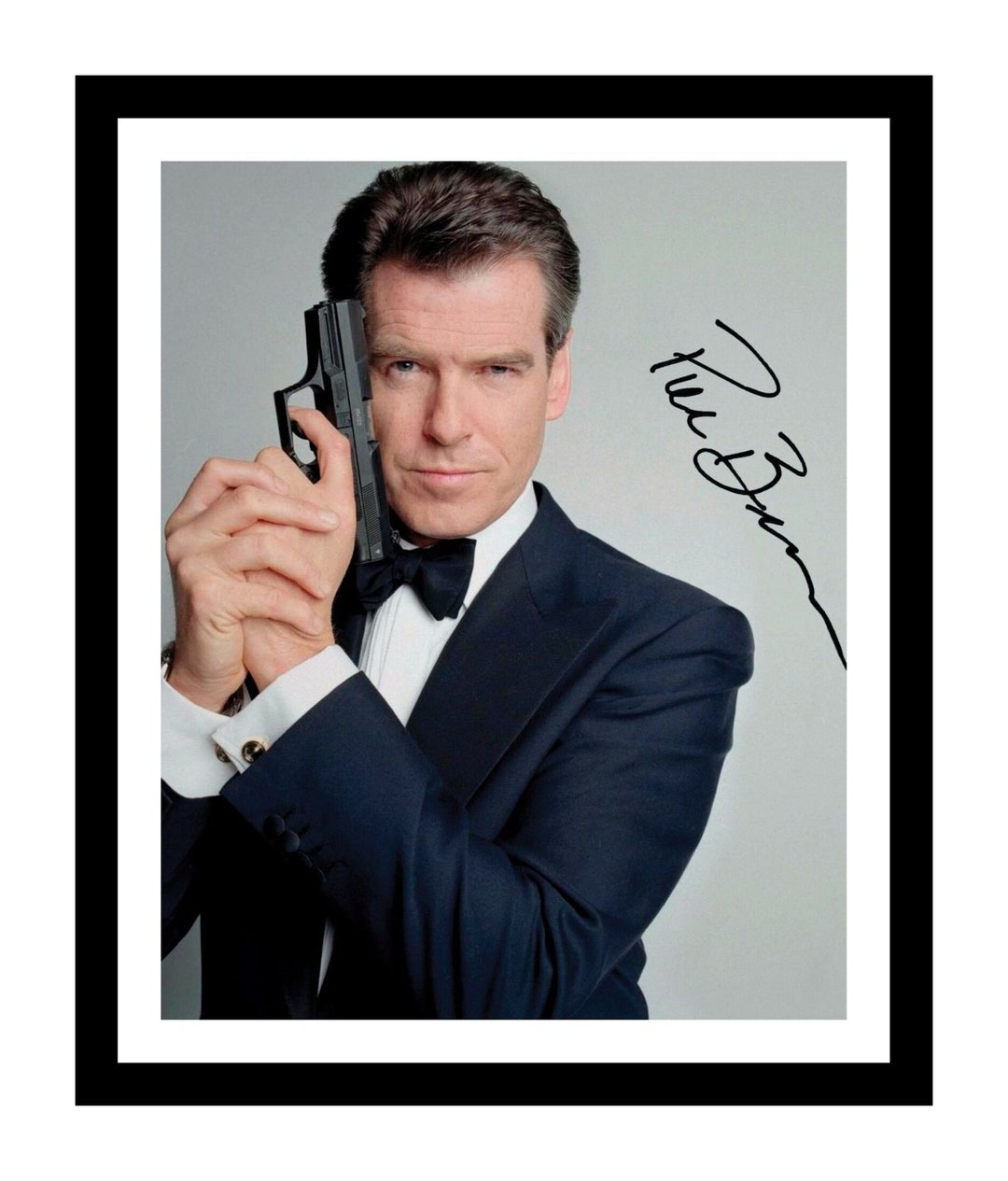 Pierce Brosnan James Bond Autographed Signed and Framed Photo - Etsy