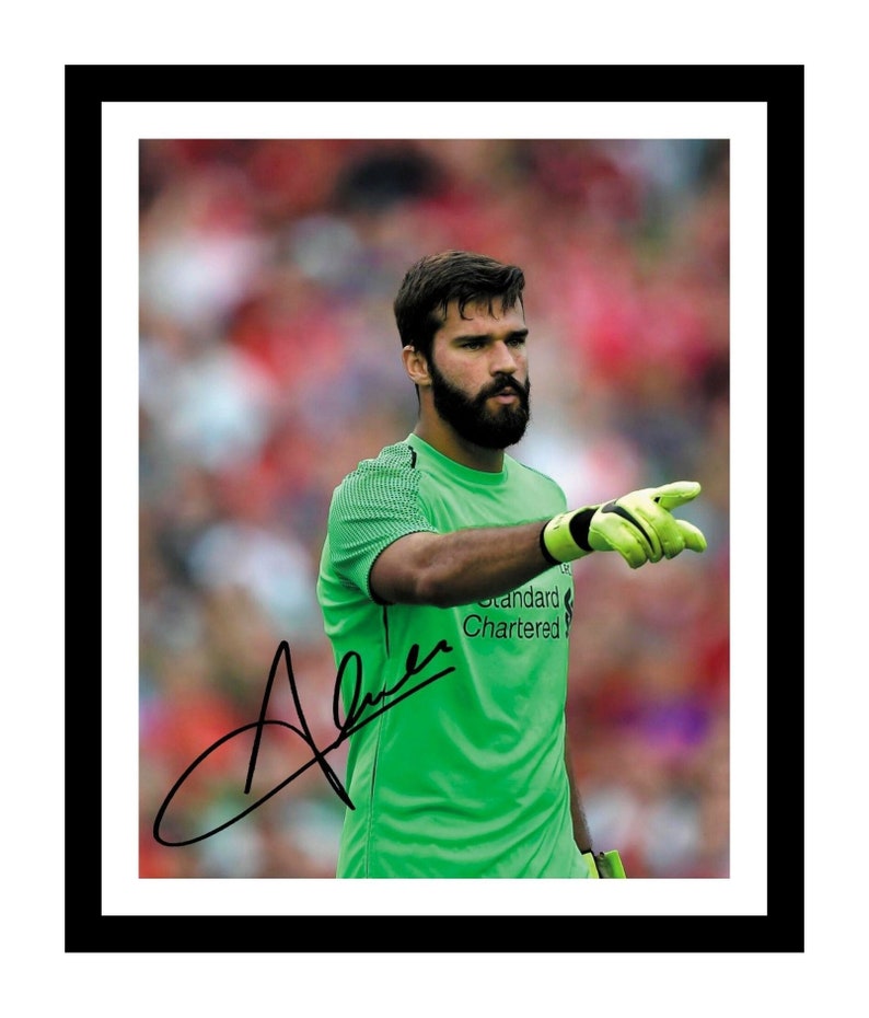 Alisson Becker Liverpool Autographed Signed and Framed Photo - Etsy UK