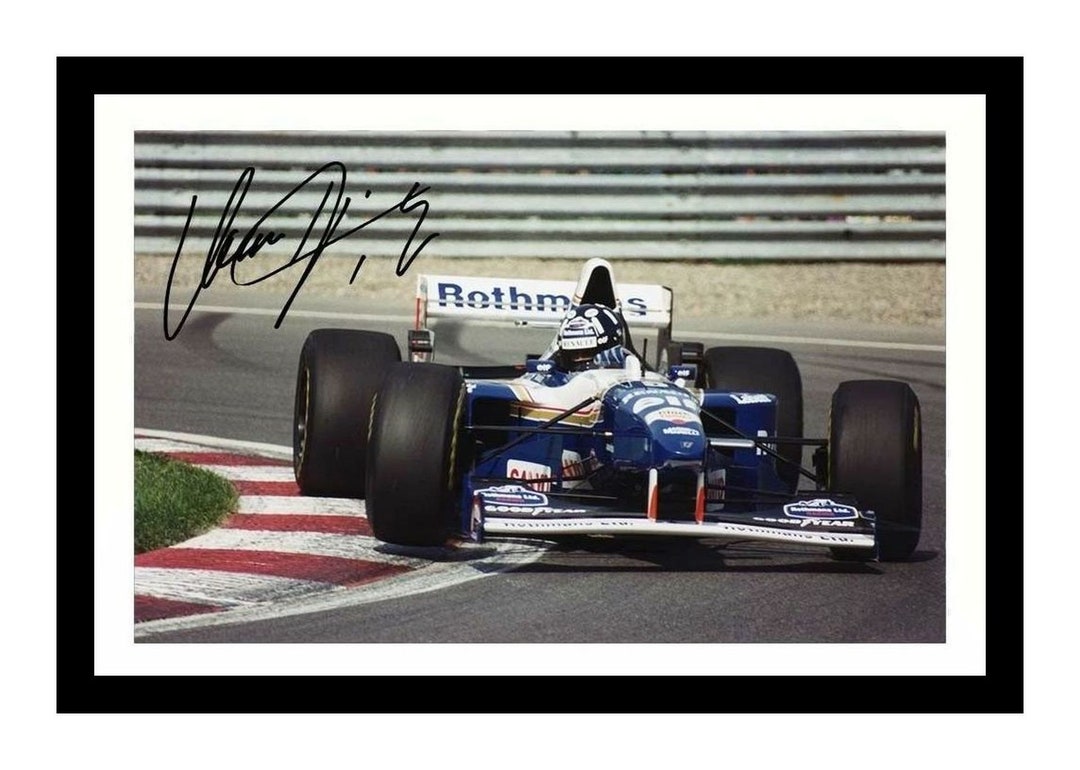 Damon Hill Formula 1 Autographed Signed and Framed Photo - Etsy