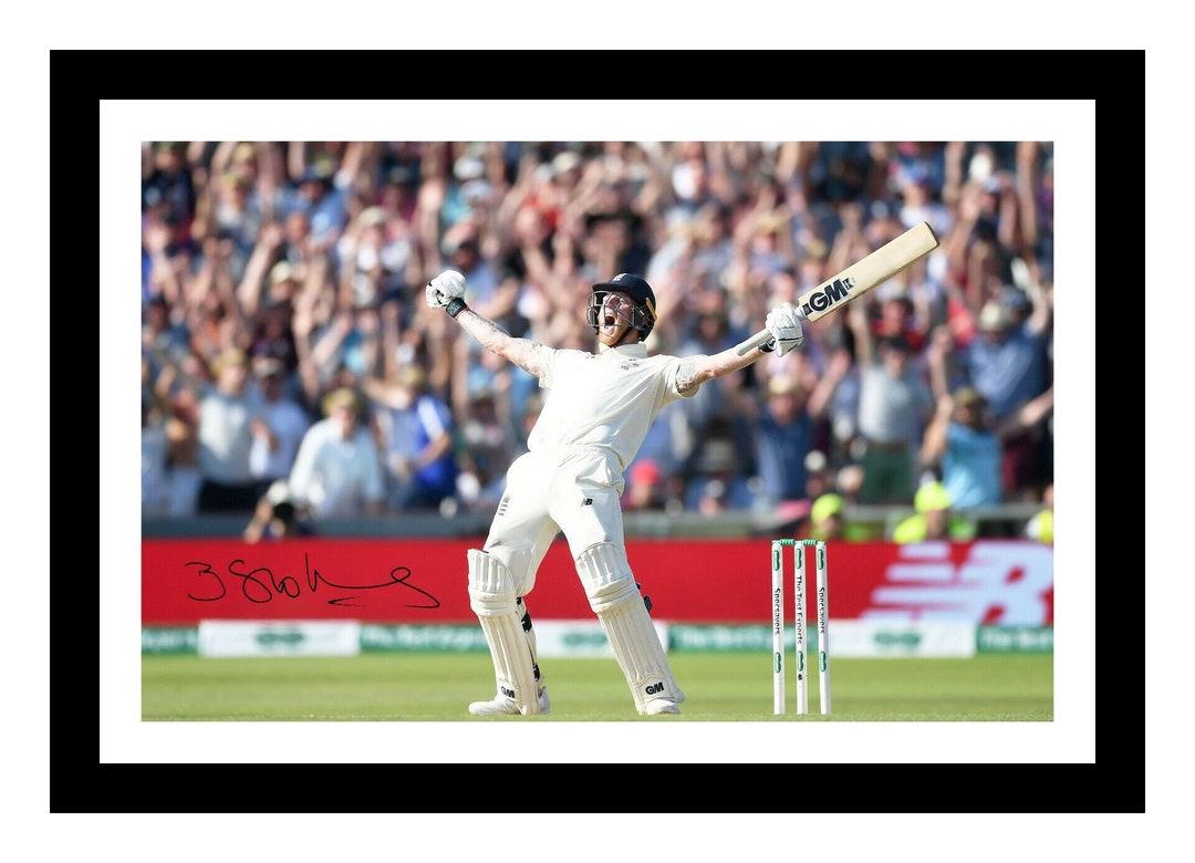 Ben Stokes - England Cricket Autographed Signed and Framed Photo - Etsy UK