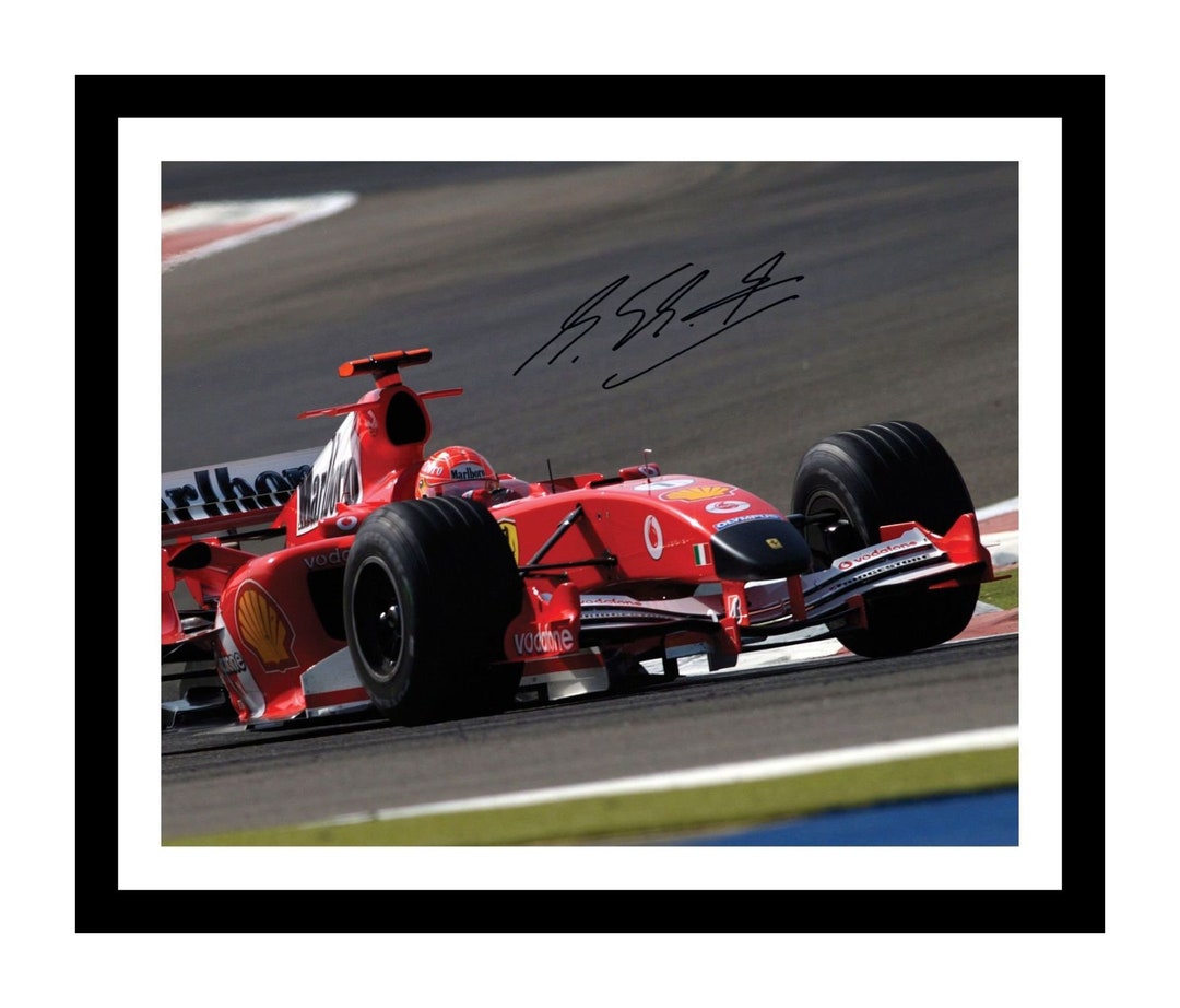 Michael Schumacher - Formula 1 Autographed Signed and Framed Photo - Etsy