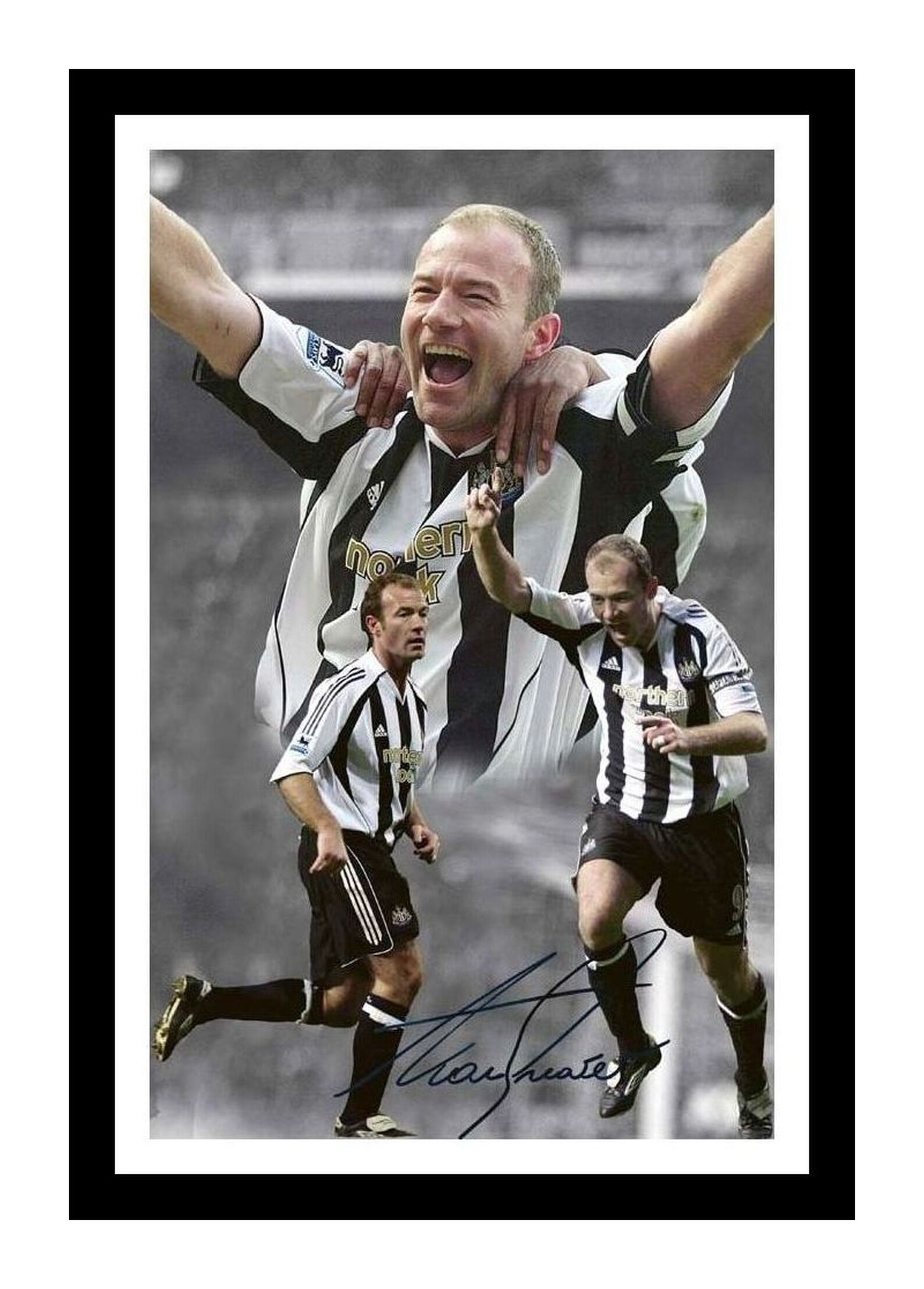Alan Shearer Newcastle United Autographed Signed and Framed Photo - Etsy