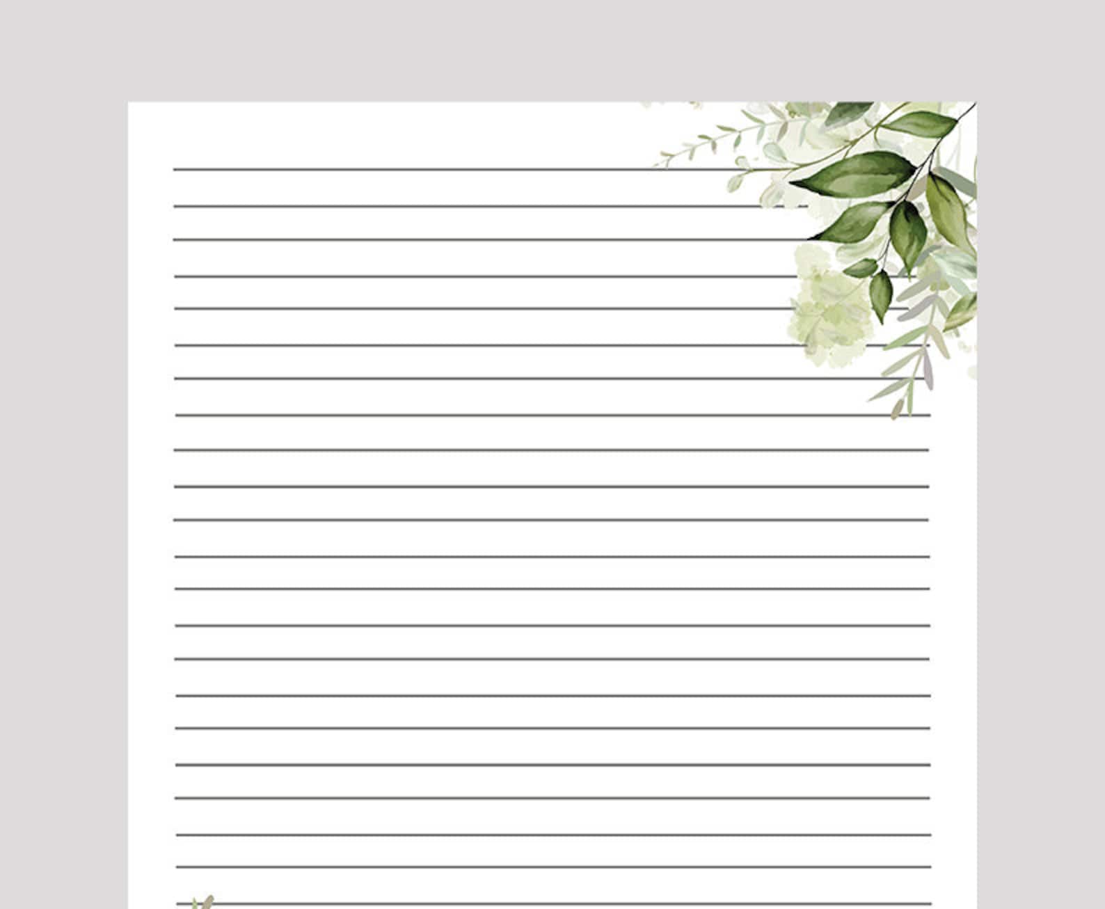 Printable Writing Paper, PRINTABLE Stationery, Printable Stationary ...