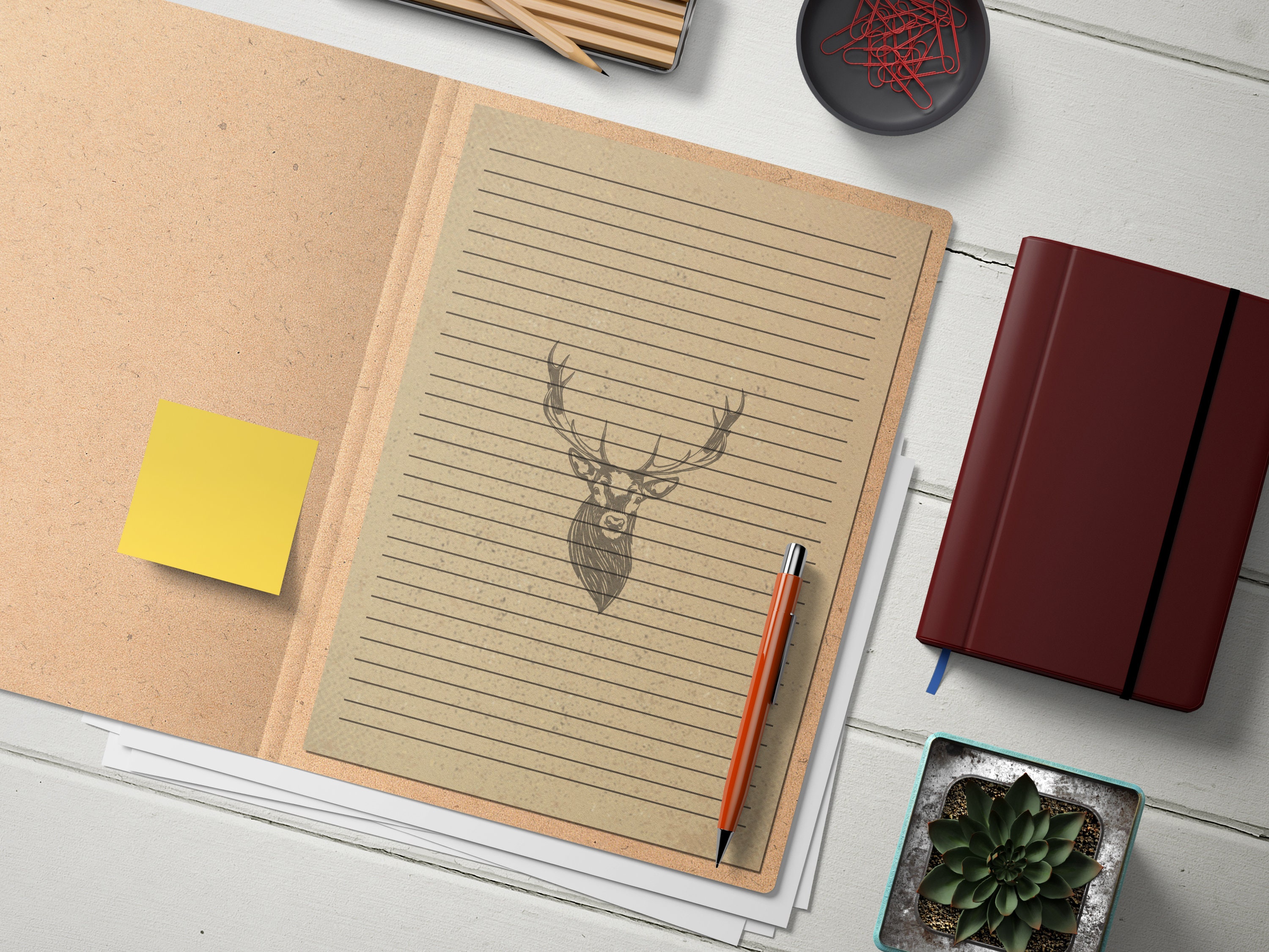 Vintage Writing Paper PRINTABLE Stationery Printable - Etsy