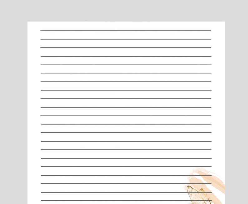 Printable Writing Paper PRINTABLE Stationery Printable - Etsy