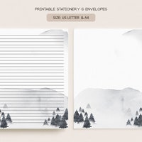 Printable Deer Writing Paper, PRINTABLE Stationery, Printable ...