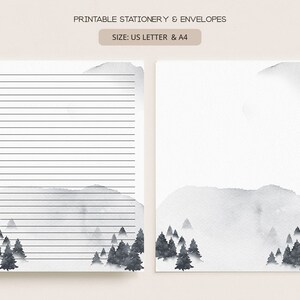 Printable Deer Writing Paper, PRINTABLE Stationery, Printable ...