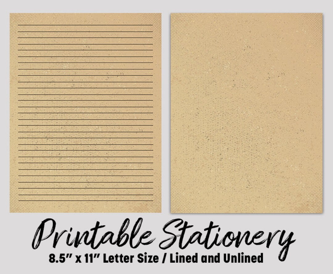 Vintage Writing Paper, PRINTABLE Stationery, Printable Stationary ...