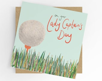 Lady Captain's Day Card, on Your Lady Captain's Day, Golf Card, Lady ...
