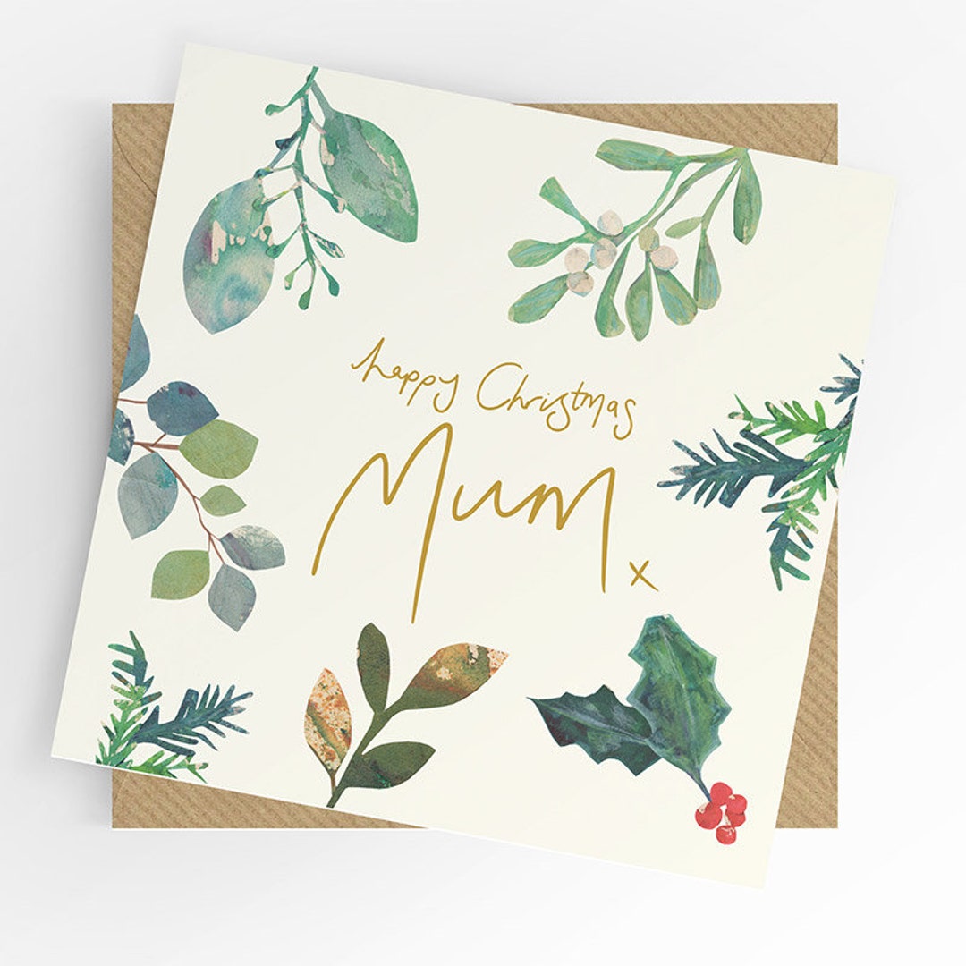 Mum Christmas Card, to Mum at Christmas, Mum, Christmas Card - Etsy UK