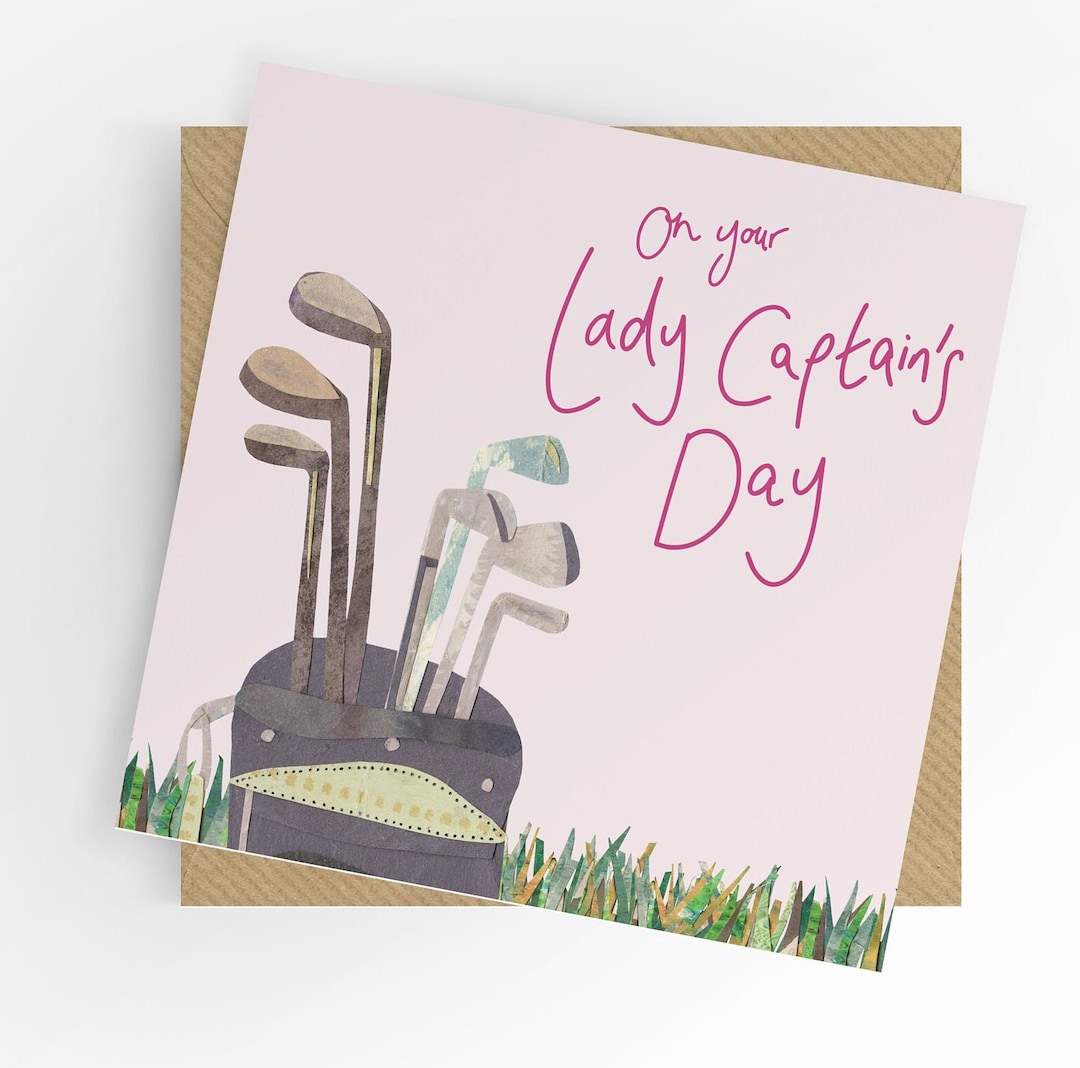 Lady Captain's Day Card, on Your Lady Captain's Day, Golf Card, Lady ...