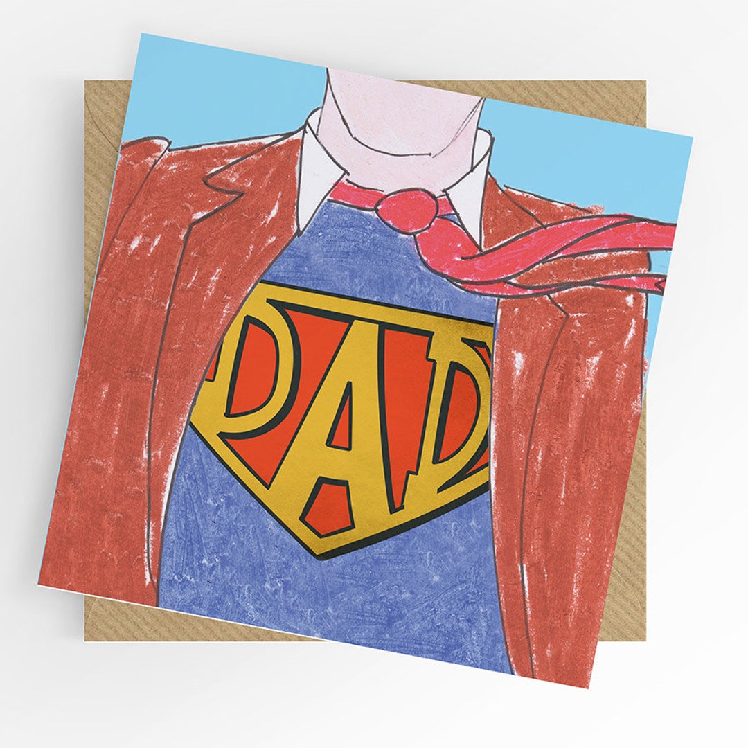Super Dad Card, Fun Dad, Happy Father's Day, Dad, Dad Birthday Card ...