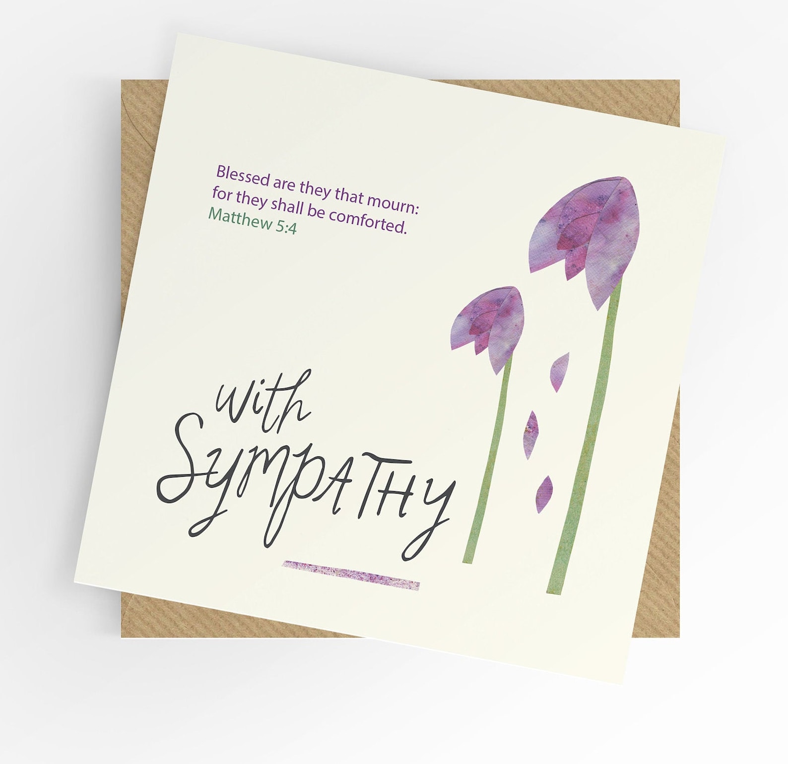 Christian Sympathy Card With Sympathy Scripture Cards - Etsy