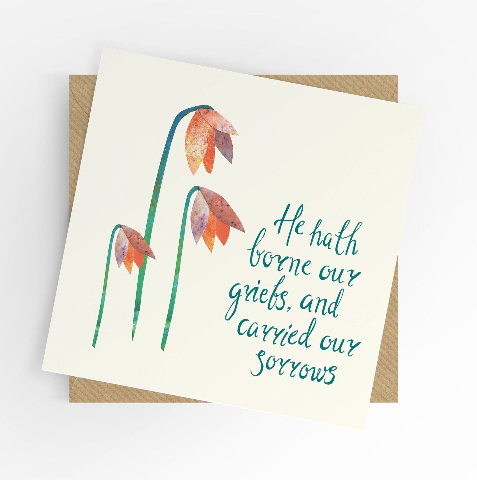 Christian Cards, Sympathy Card, Bible Verse Card, Kjv, Christian ...