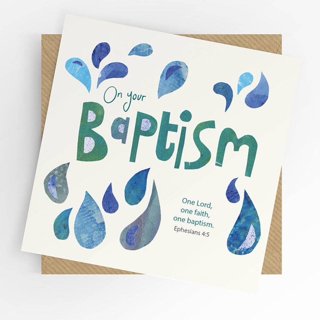 Adult Baptism Card, Baptism Card, on Your Baptism, Baptism Day - Etsy