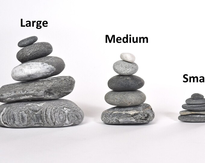 Colorful Re-stackable Rock Cairn From Lakes Superior & Michigan, Small ...