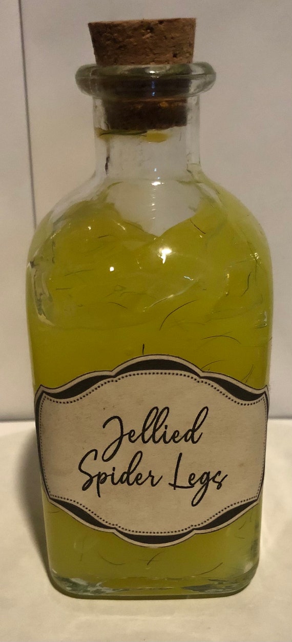 Halloween Apothecary Jar Jellied Spider Legs - Etsy