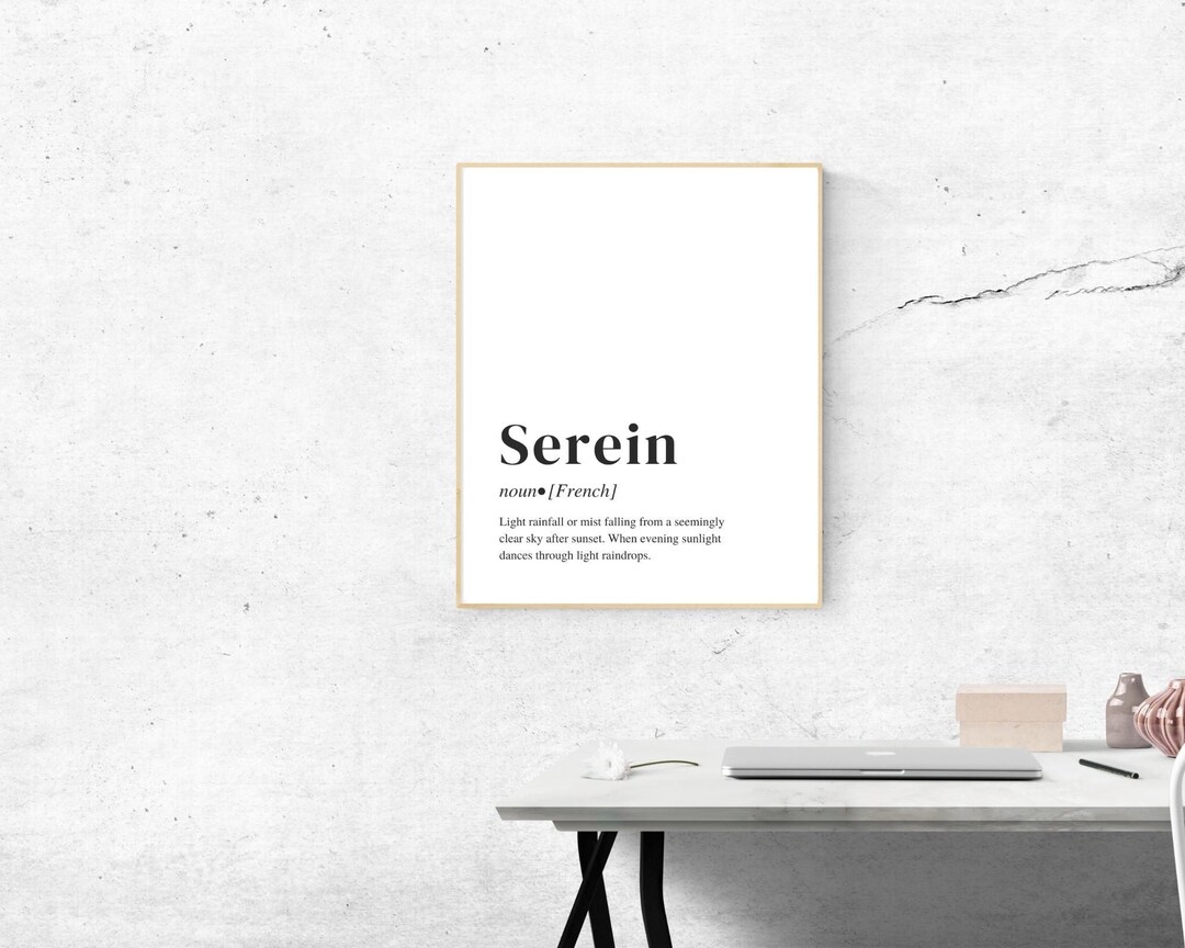 Serein Wall Art Print, Digital Download, Definition Print, Downloadable ...