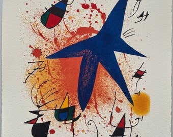 Joan Miró Lithograph Signed - Etsy