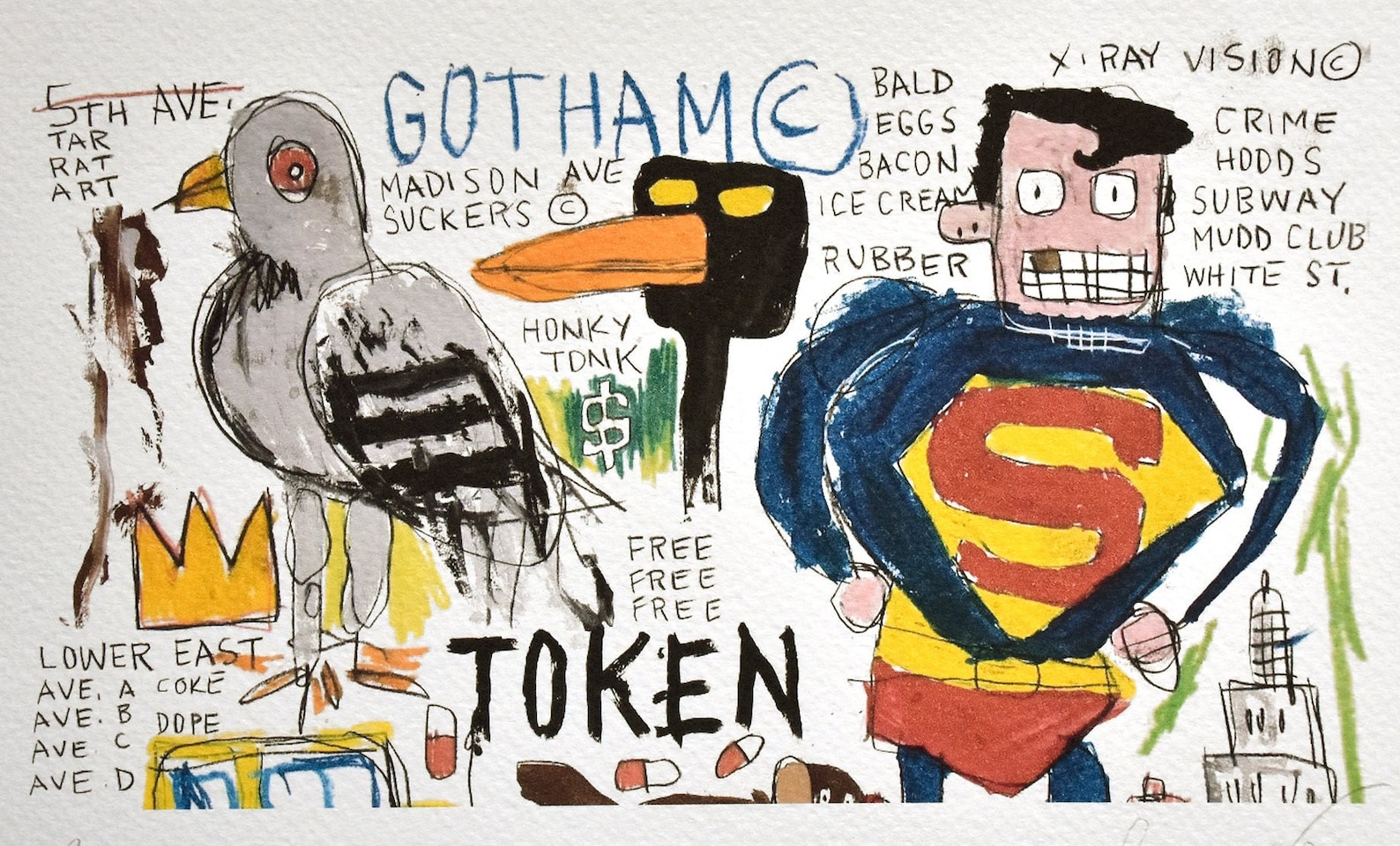 JEAN-MICHEL BASQUIAT Lithograph Signed Edition - Etsy