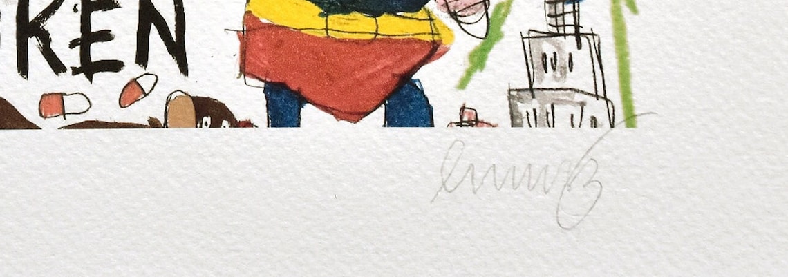 JEAN-MICHEL BASQUIAT Lithograph Signed Edition - Etsy