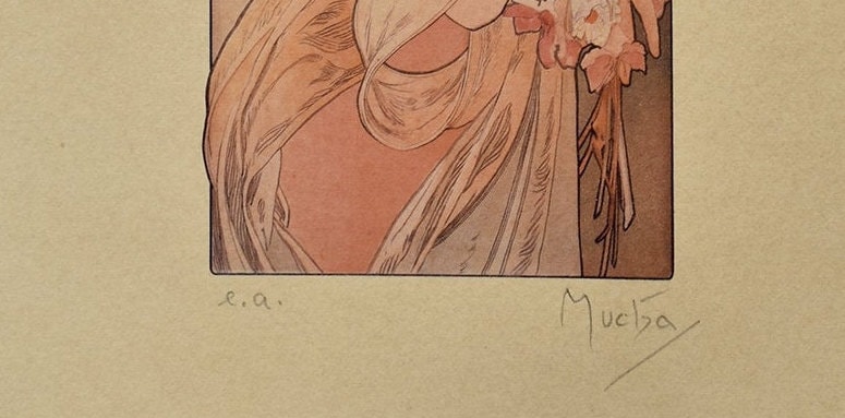 Alphonse Mucha, Lithograph Etching, Art Nouveau, Limited Edition, Art ...