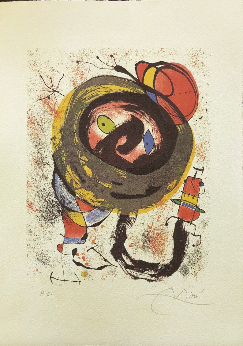 Joan Miró Lithograph Limited Edition Art - Etsy