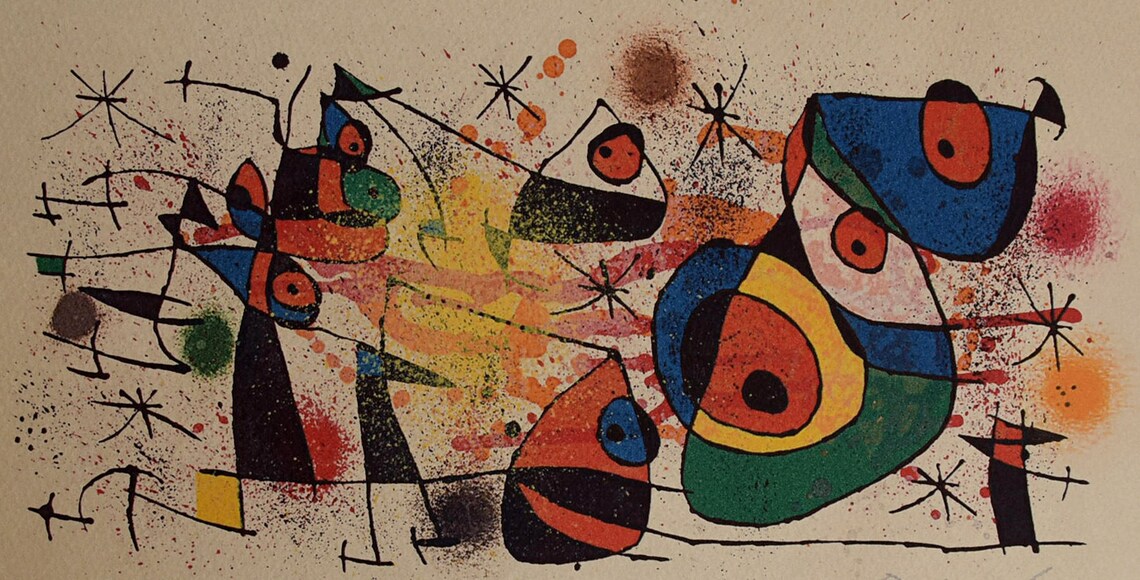 Joan Miró Lithograph Signed - Etsy