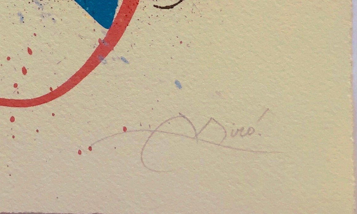 Joan Miró Lithograph Signed - Etsy
