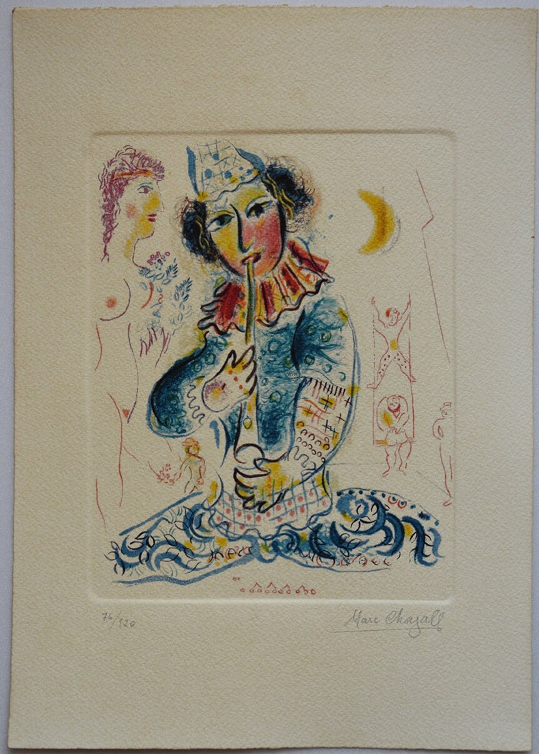 Marc Chagall Etching, Art Print, Engraving, Surrealism, Expressionism ...