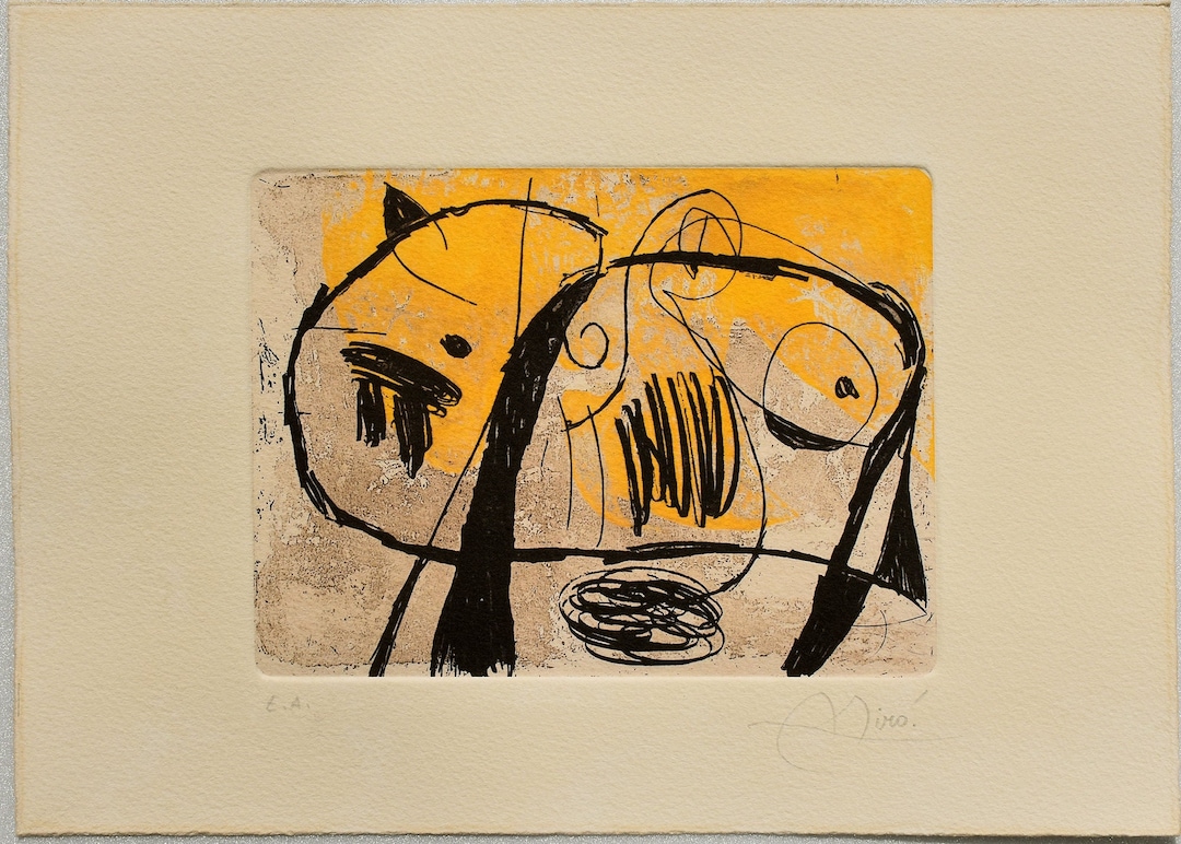 Joan Miró, Etching, Art Print, Abstract Art, Limited Edition - Etsy