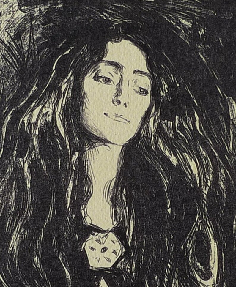 Edvard Munch A.P. Limited Edition, Etching on Fine Art Arches Paper - Etsy