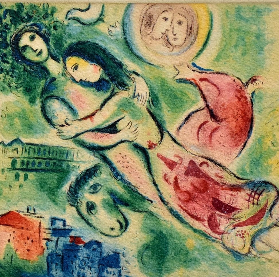 Marc Chagall Etching on Paper Art Print Engraving - Etsy