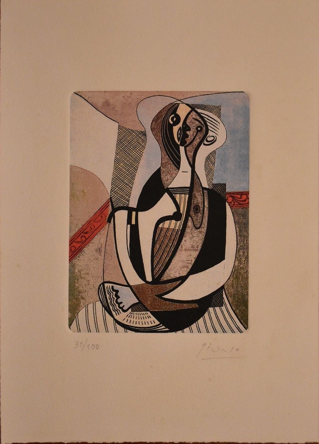 Pablo Picasso Etching on Arches Paper, Cubism, Art, Engraving, Limited ...