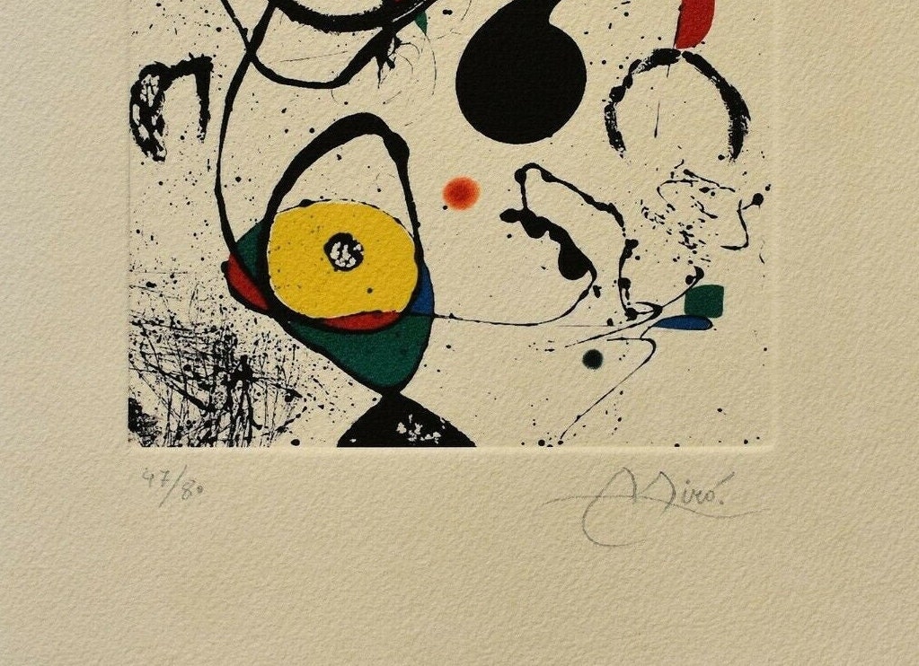 Joan Miró, Etching, Limited Edition, Art Print, Abstract Art - Etsy